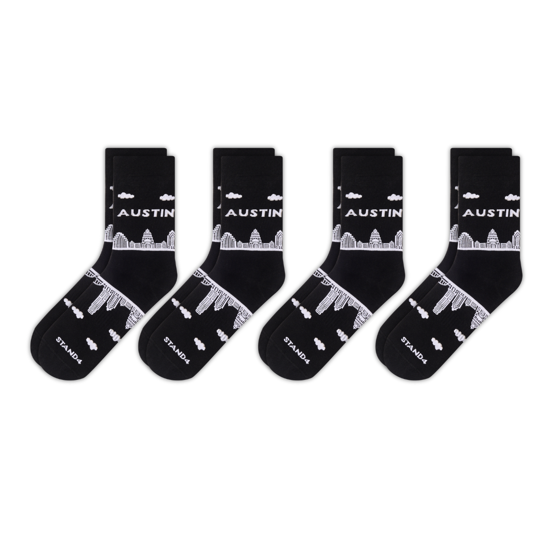 Austin Skyline Sock 4-Pack – Stand4 Socks (USA)