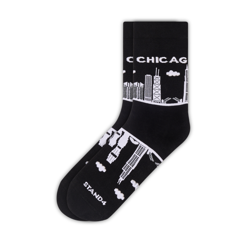Chicago Skyline Sock – Stand4 Socks (USA)
